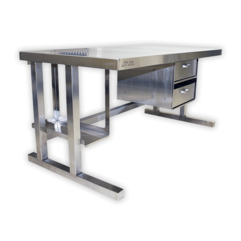 Stainless Steel Cleanroom Tables for Semiconductor Labs