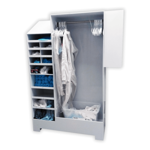 Cleanroom Garment Storage Cabinets for Semiconductor Labs